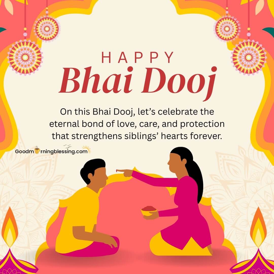 Best Bhai Dooj Wishes and Greeting 2025 | goodmorningblessing.com