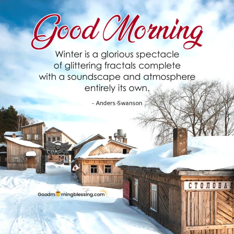 50+ Beautiful Good Morning Winter Images | goodmorningblessing.com